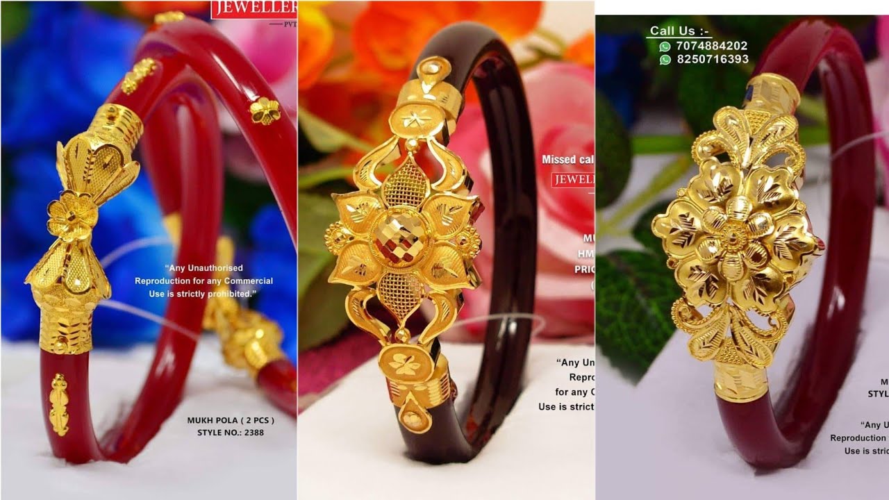 letest gold Pola designs beslet stylish/সোনার বালার ডিজাইন 😍 # ...