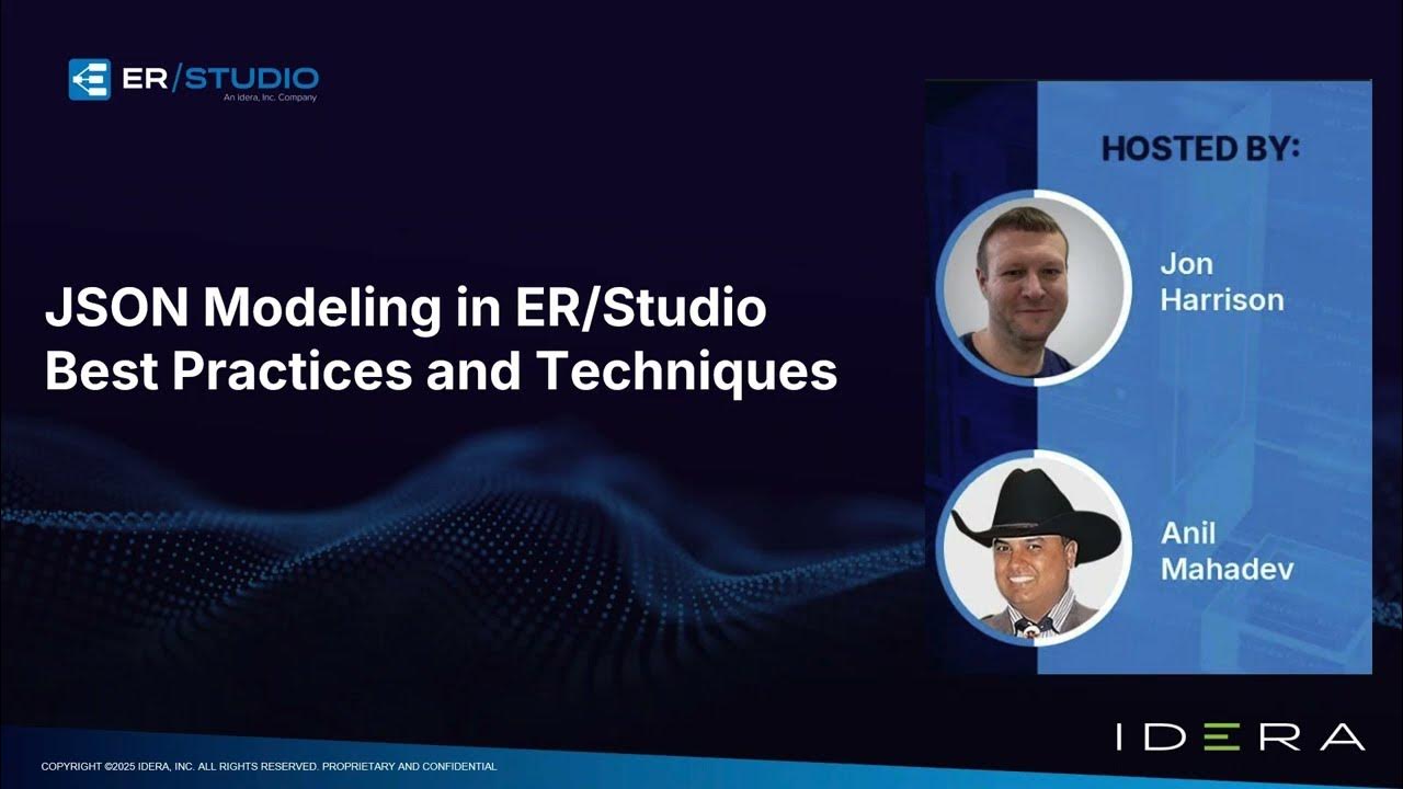 JSON Modeling in ER/Studio: Best Practices and Techniques - YouTube