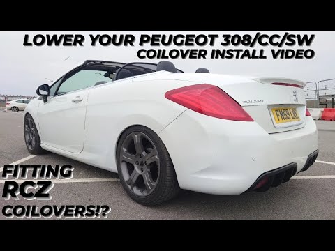 HOW TO LOWER A PEUGEOT 308/CC/SW FOR LESS THAN £600! RCZ COILOVERS!? # ...