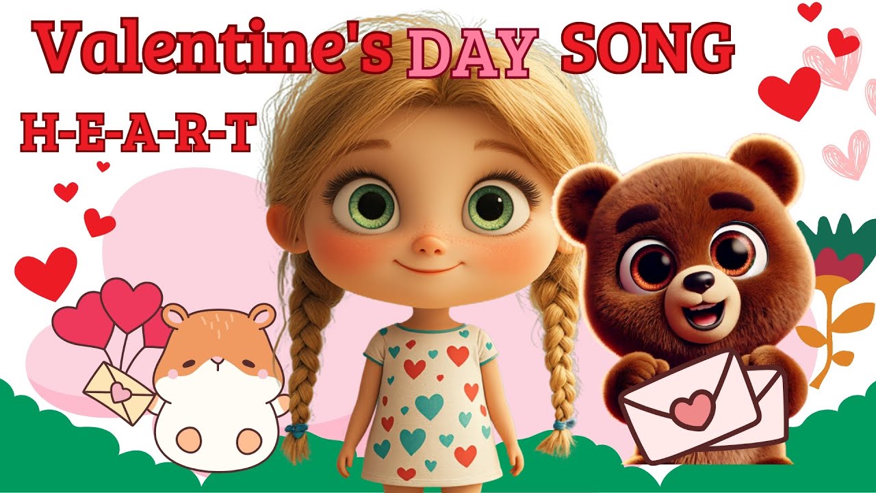 Valentine's Day Song for Kids | Learn to Spell HEART with Fun Clapping ...