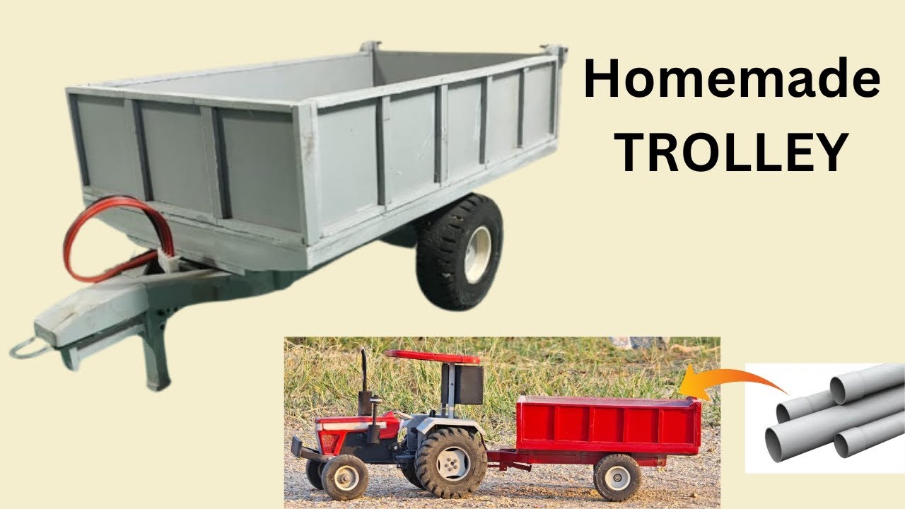 How to make dumper trolley with PVC pipe - YouTube