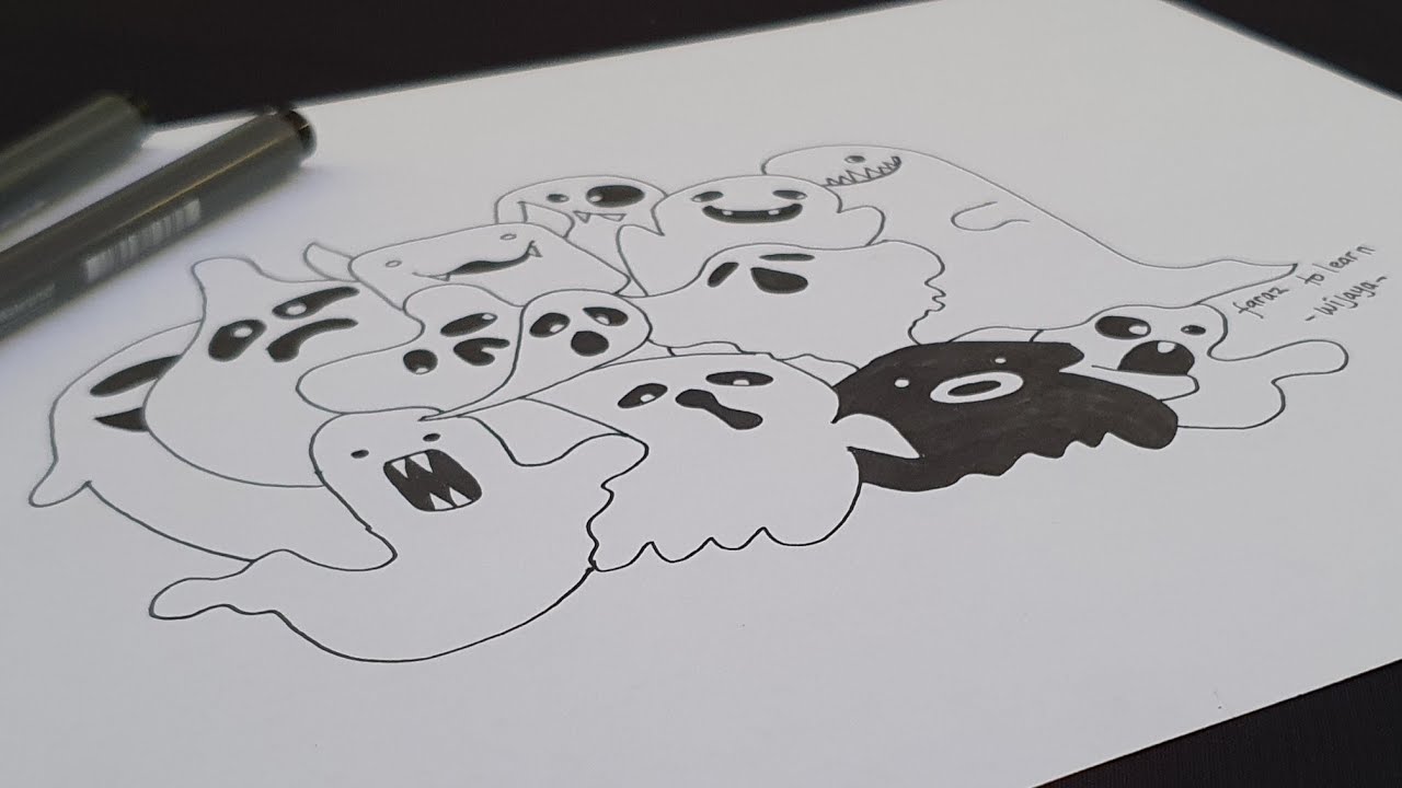 Eps. 16: Oouuuu Casper | doodle cartoon | doodle art design | doodle ...