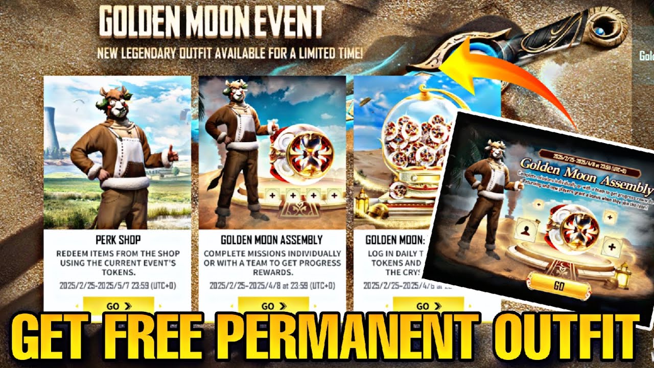 GOLDEN MOON EVENT EXPLAIN IN PUBG MOBILE | GOLDEN MOON ASSEMBLY EVENT ...