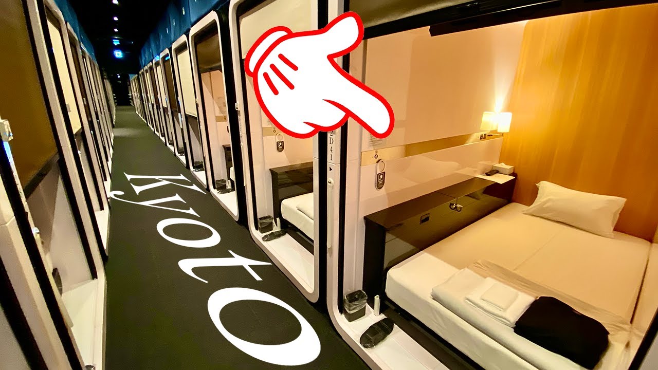 $22! Stayed at New Capsule Hotel in Kyoto 😴 First Cabin Kyoto Nijo ...