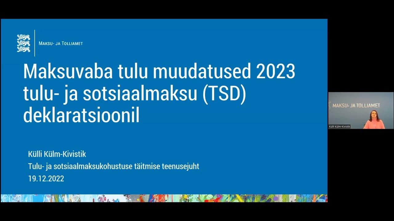 Vanaduspensioniealiste maksuvaba tulu deklareerimine - YouTube