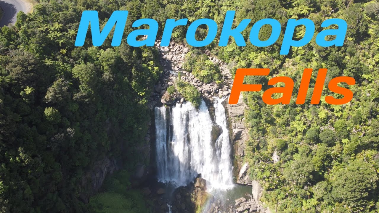 Marokopa Falls Waitomo New Zealand #waterfall #shortwalk - YouTube