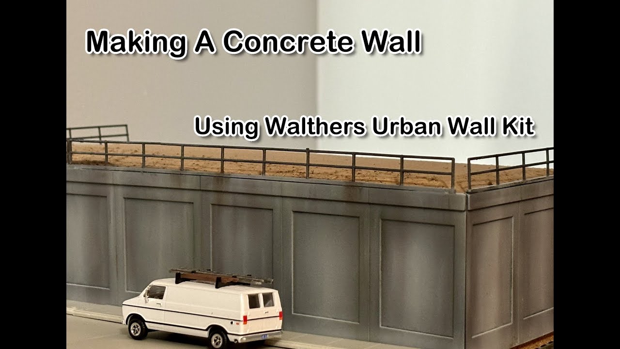 HO Shelf Switching Layout - Making and Painting a Concrete Wall with ...