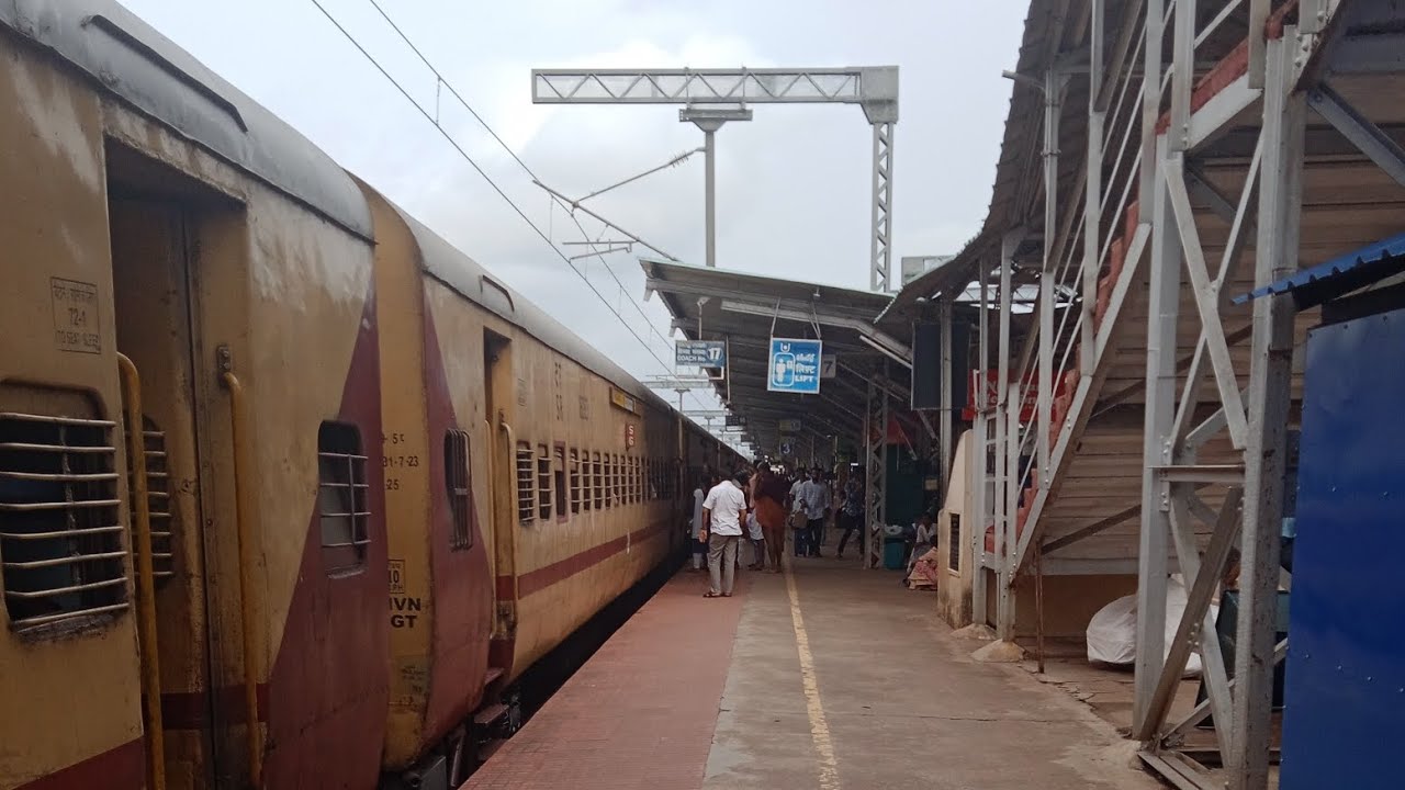 Train Arrival at Kannur Railway Station \ Platform Number 1\ # ...