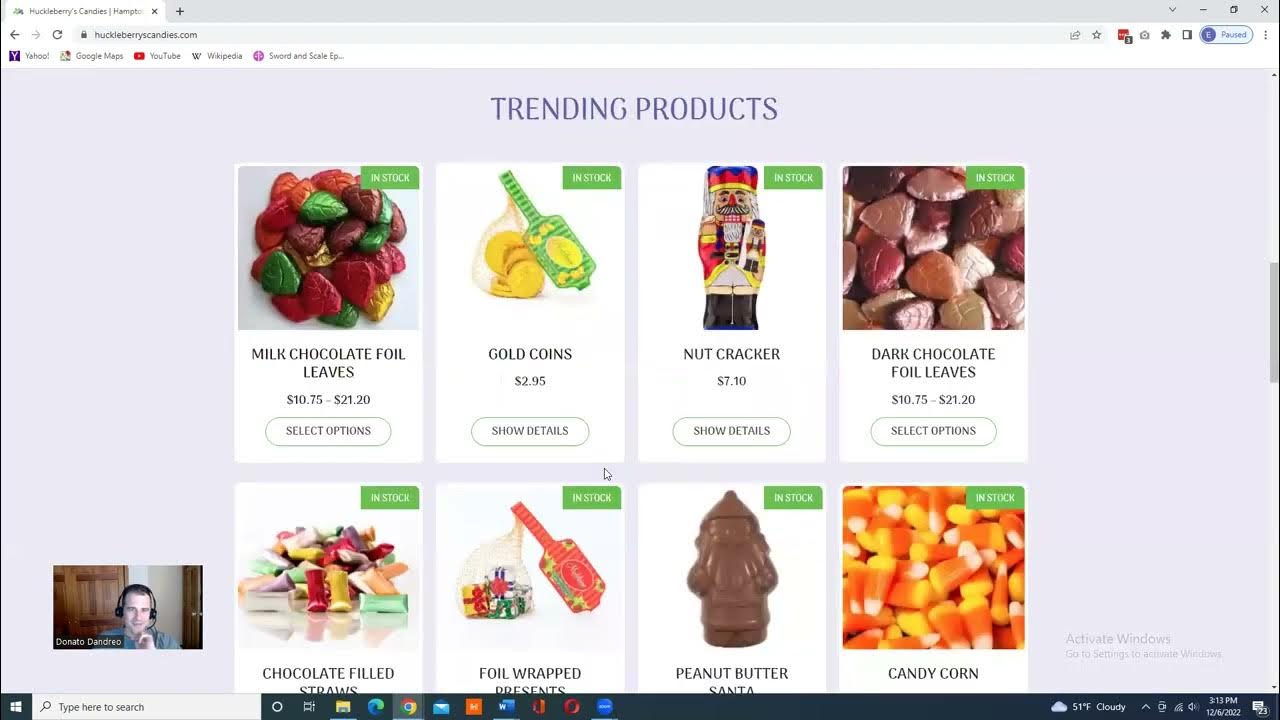 Woocommerce Website Design Example for a Candy Store - YouTube
