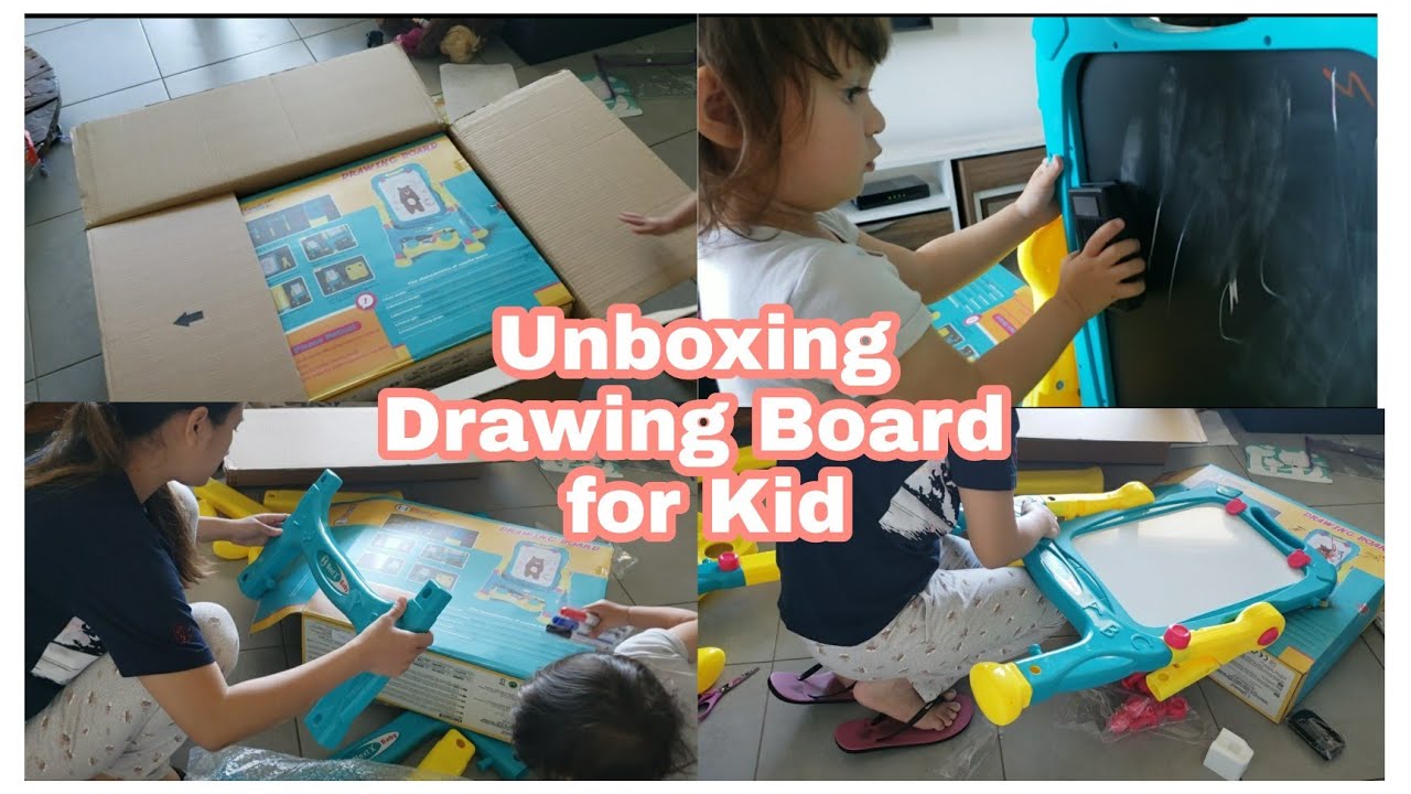 UNBOXING DRAWING BOARD UNTUK ANAK - YouTube
