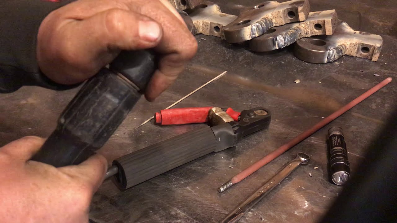 (47) stinger v welding electrode holder - YouTube