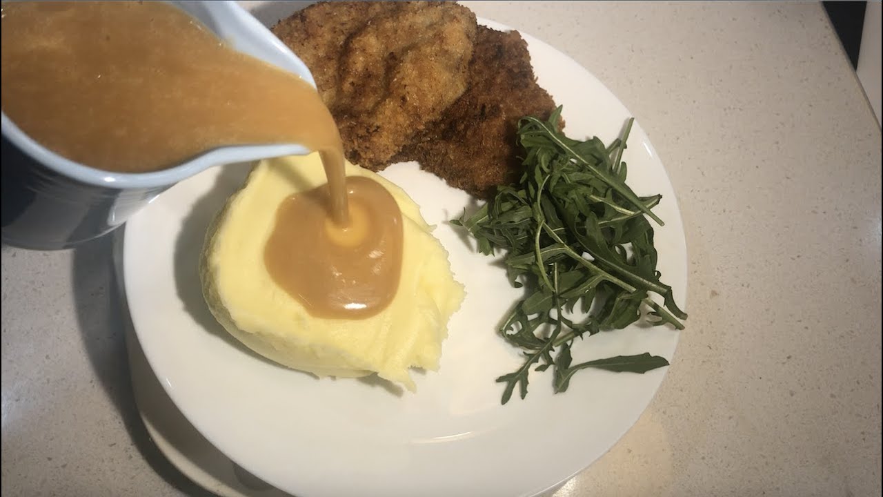 PERFECT BEEF SCHNITZEL WITH THE BEST MASHED POTATO - YouTube