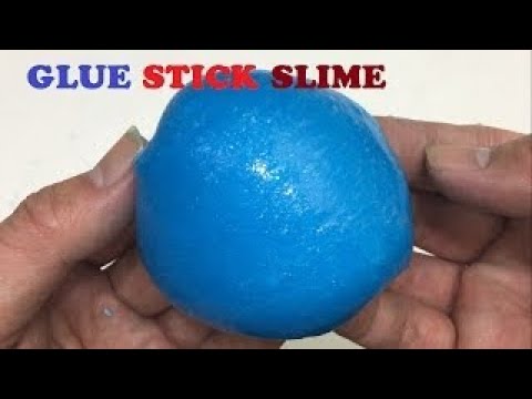 DIY Glue stick slime without borax! How to make slime with glue stick ...