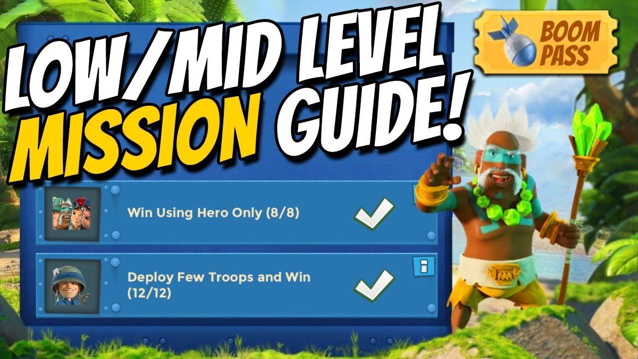 Mastering Boom Pass Missions: Heroes Only & Few Troops Wins! 🦸‍♂️💣 ...