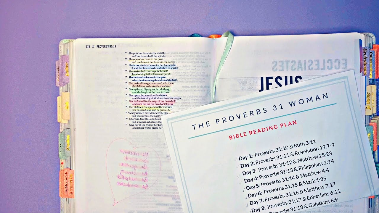 The Proverbs 31 Woman Bible Reading Plan: Day 19 #biblejournaling # ...