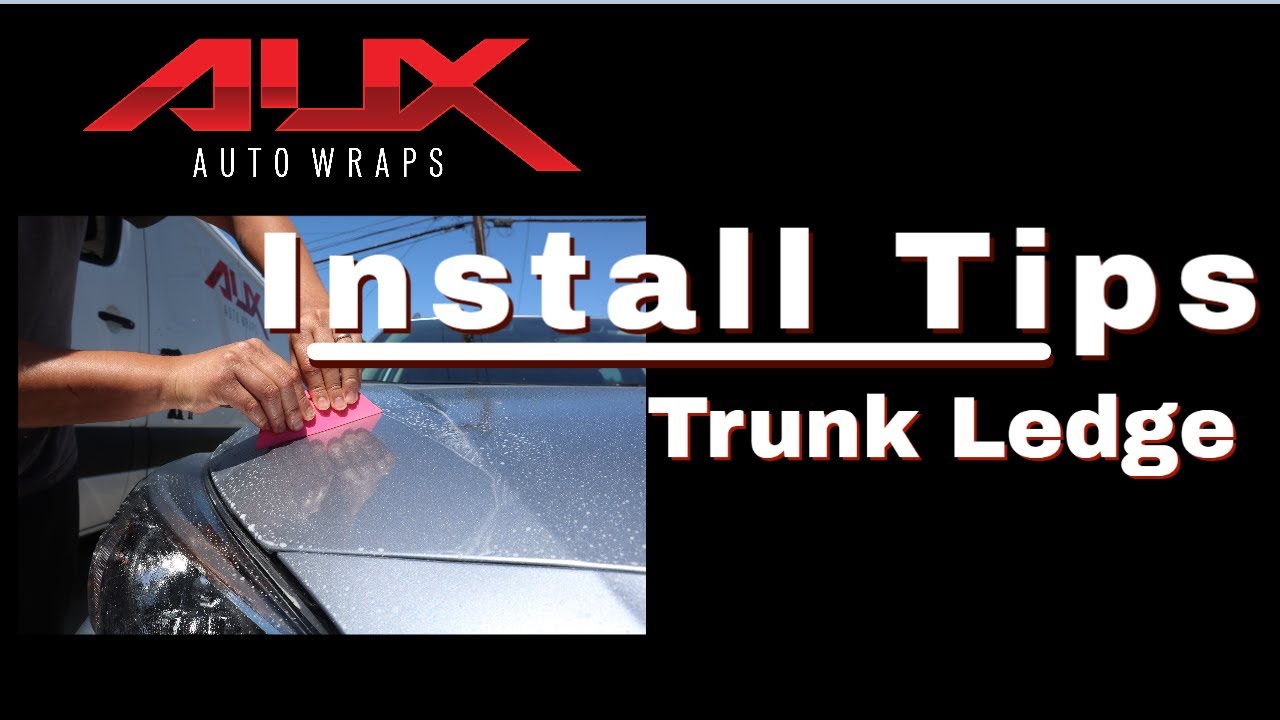 Installing a Trunk Ledge PPF with precut film - YouTube