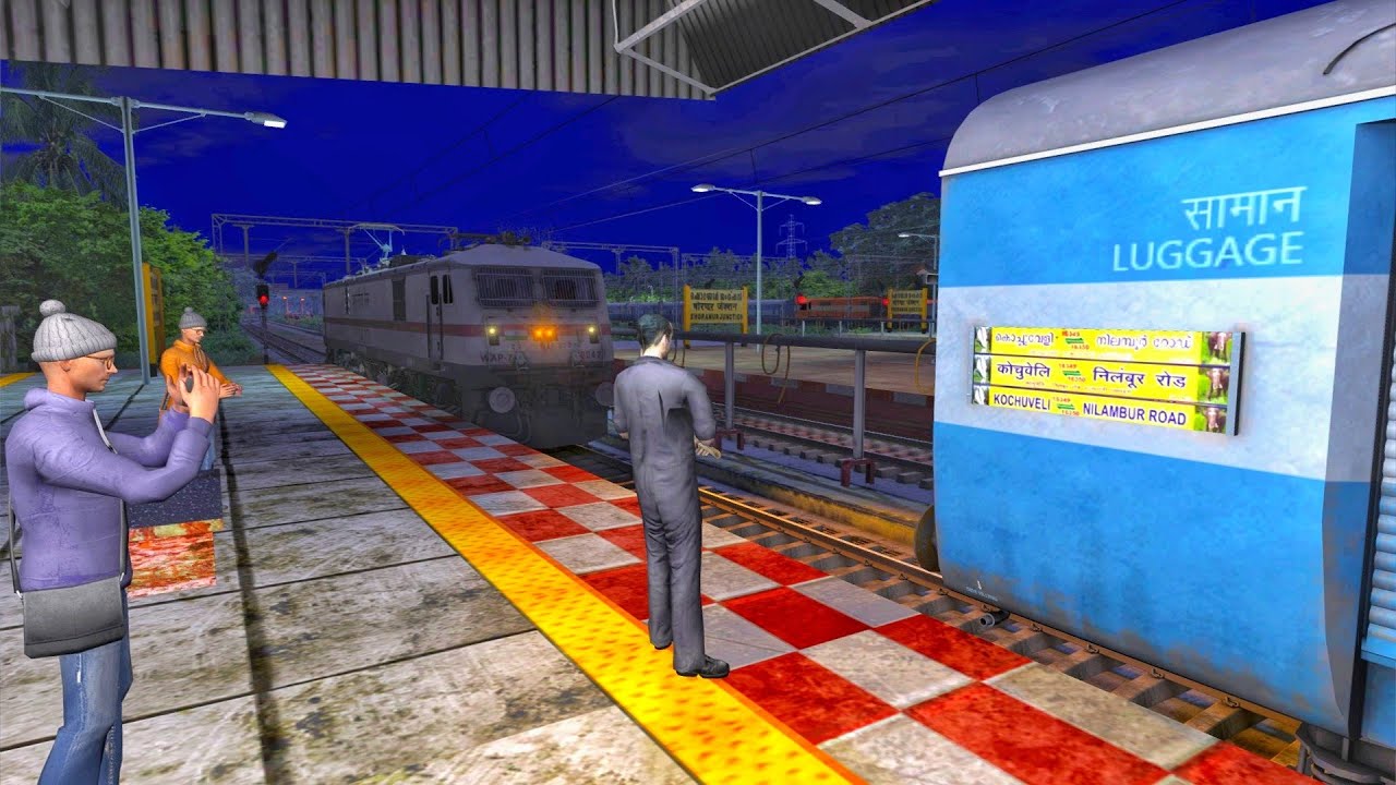 LOCO CHANGE AT SHORANUR | RAJYA RANI EXPRESS | DIESEL TO ELECTRIC ...