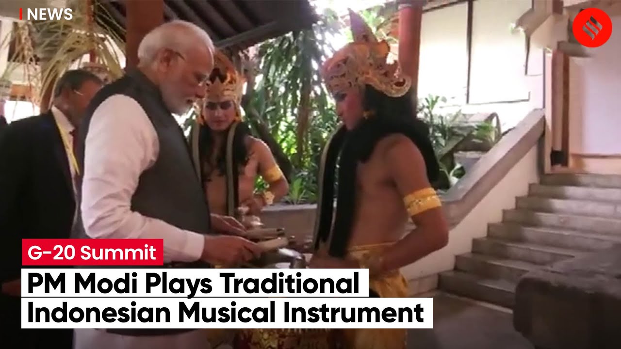 PM Modi Played Traditional Indonesian Musical Instrument During An ...