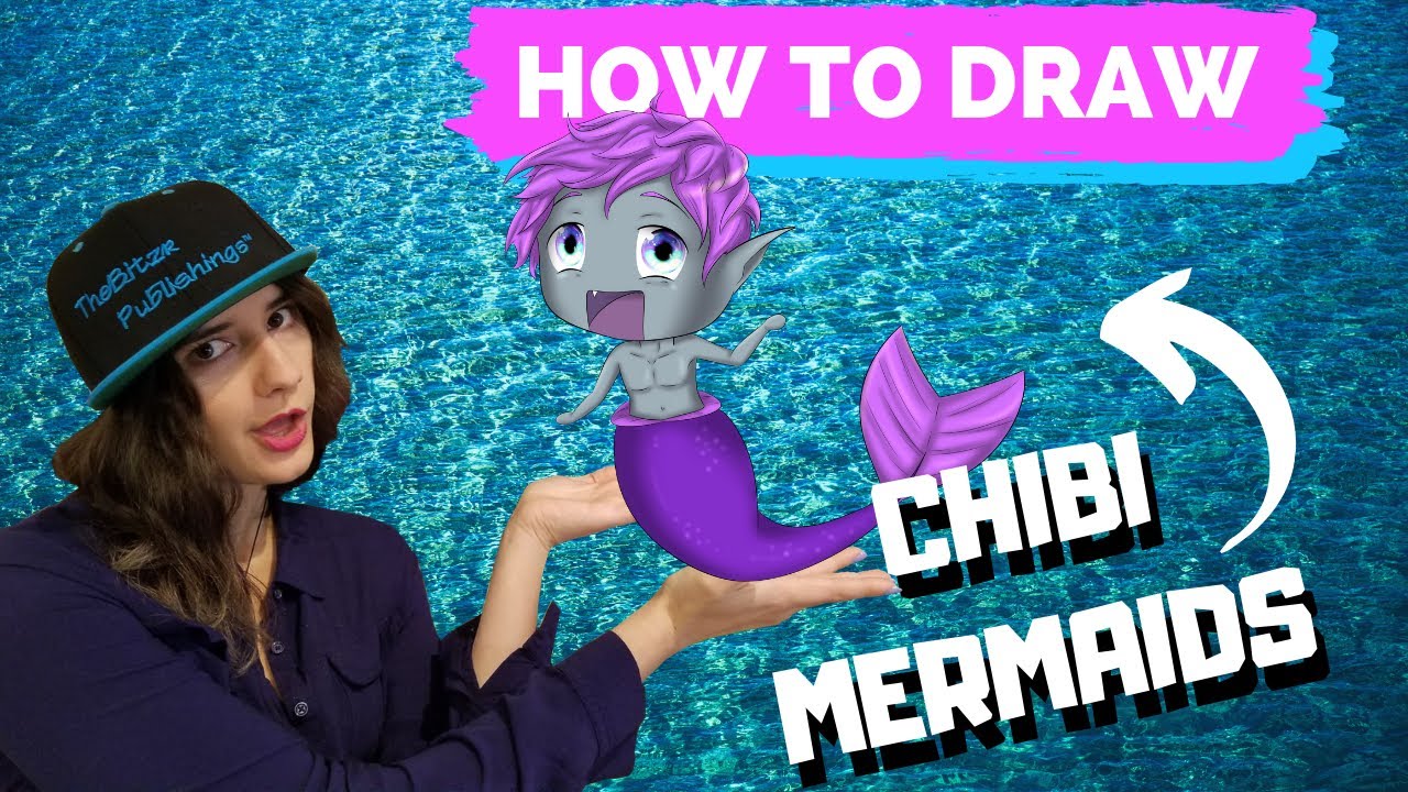 How to Draw Chibi Mermaids: Tutorial for Beginners - YouTube