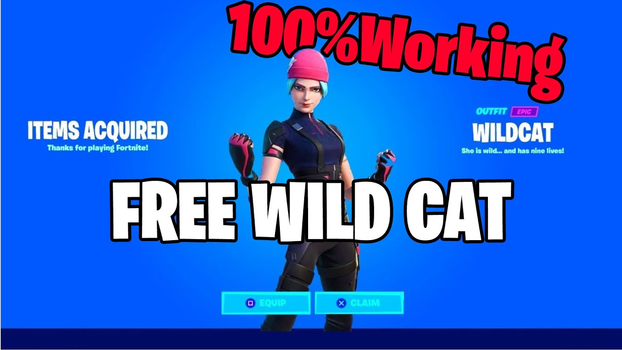 *HOW TO GET FREE WILD CAT SKIN IN FORTNITE* - YouTube