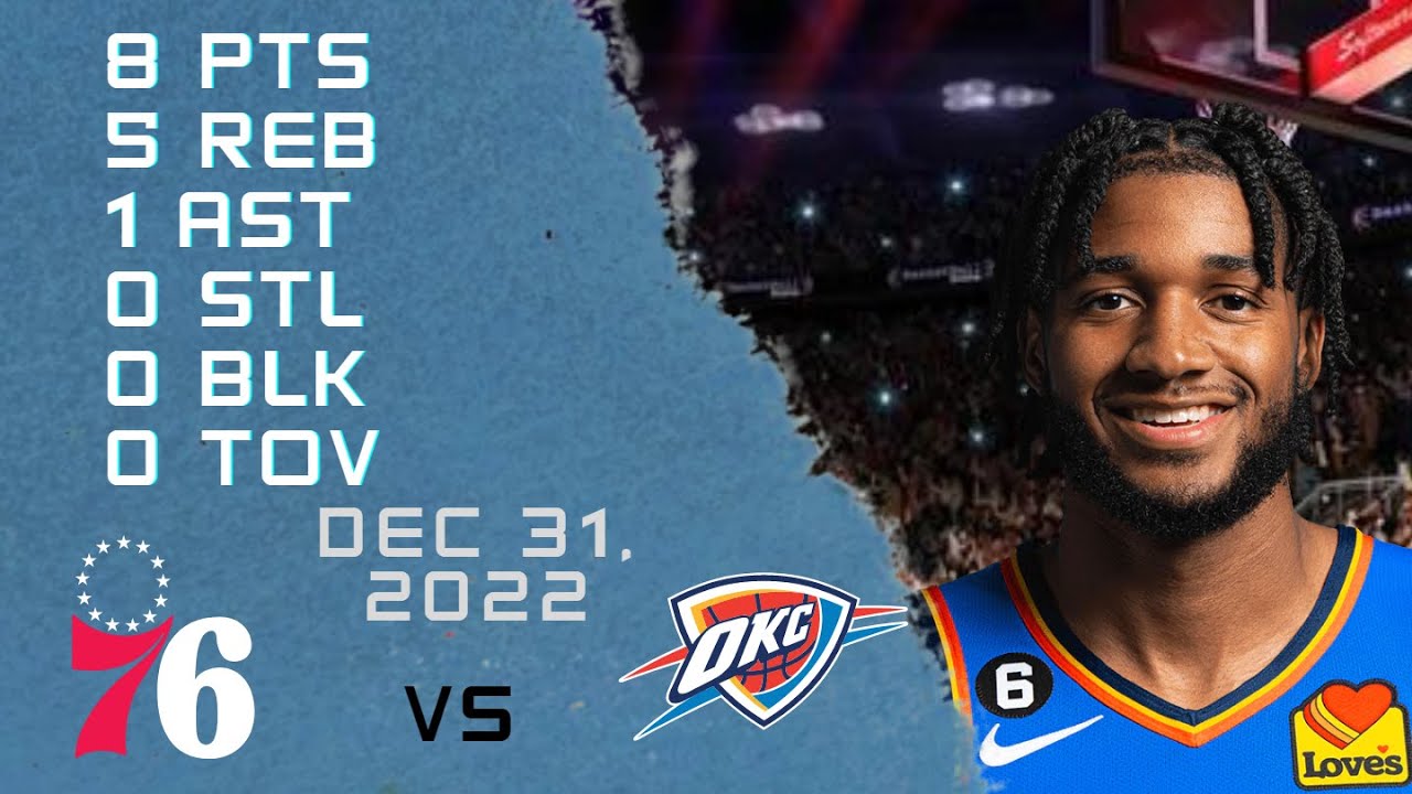 Isaiah Joe NBA Player Highlights 31-12-2022 THUNDER vs 76ERS REGULAR ...