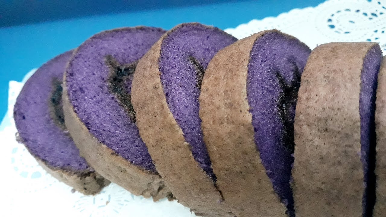 Taro Roll Cake | Bolu Gulung Taro 👍👍 - Mells Kitchen - YouTube