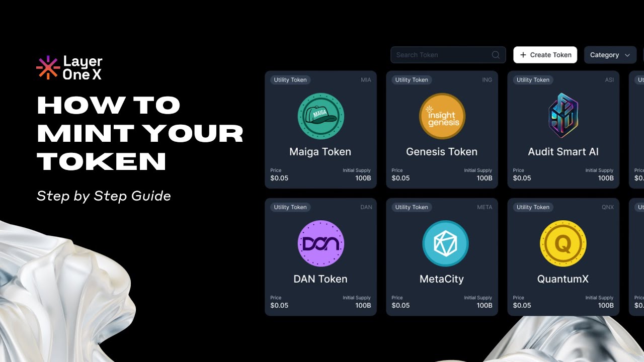 How to Mint Your Own Token on LayerOneX | No Code Token Builder Tutorial (Step-by-Step) - YouTube