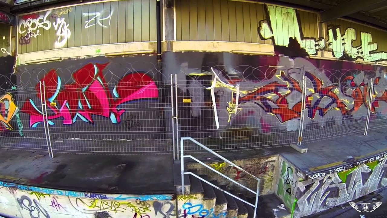 Graffiti-Line nahe Basel Stadt - YouTube