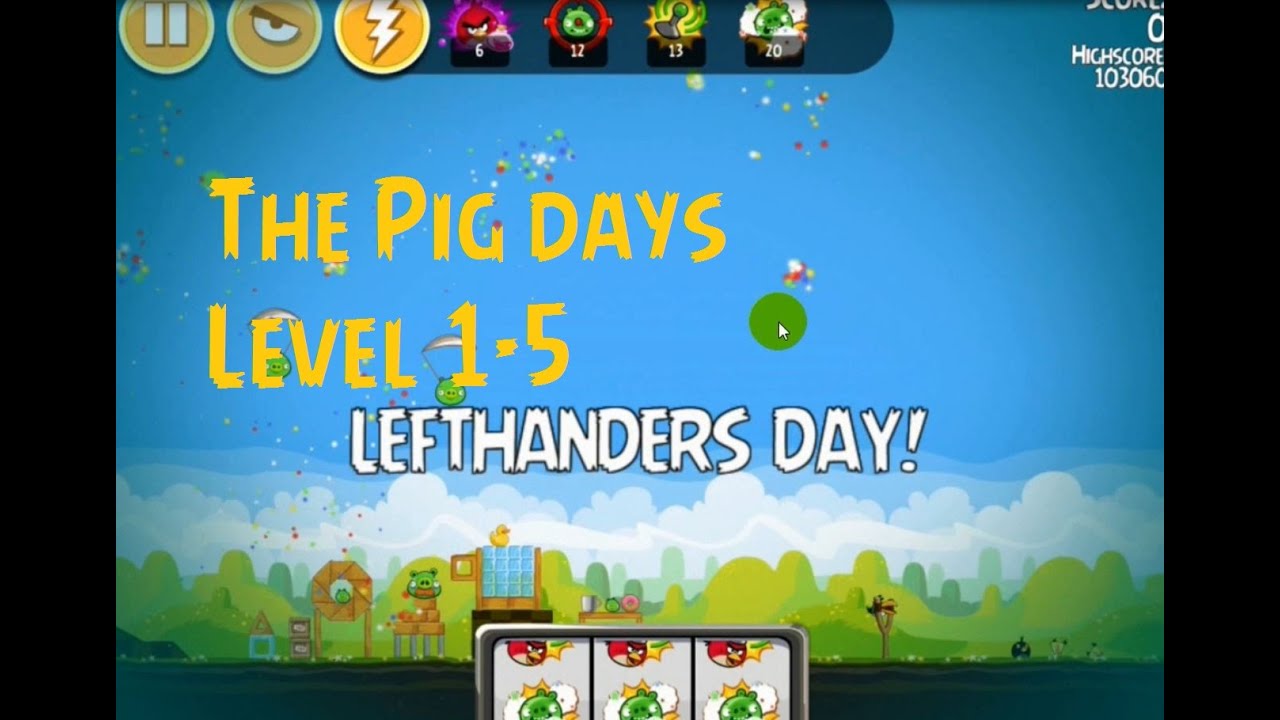 Angry Birds Seasons - The Pig Days. Level 1-5. 3 stars - YouTube