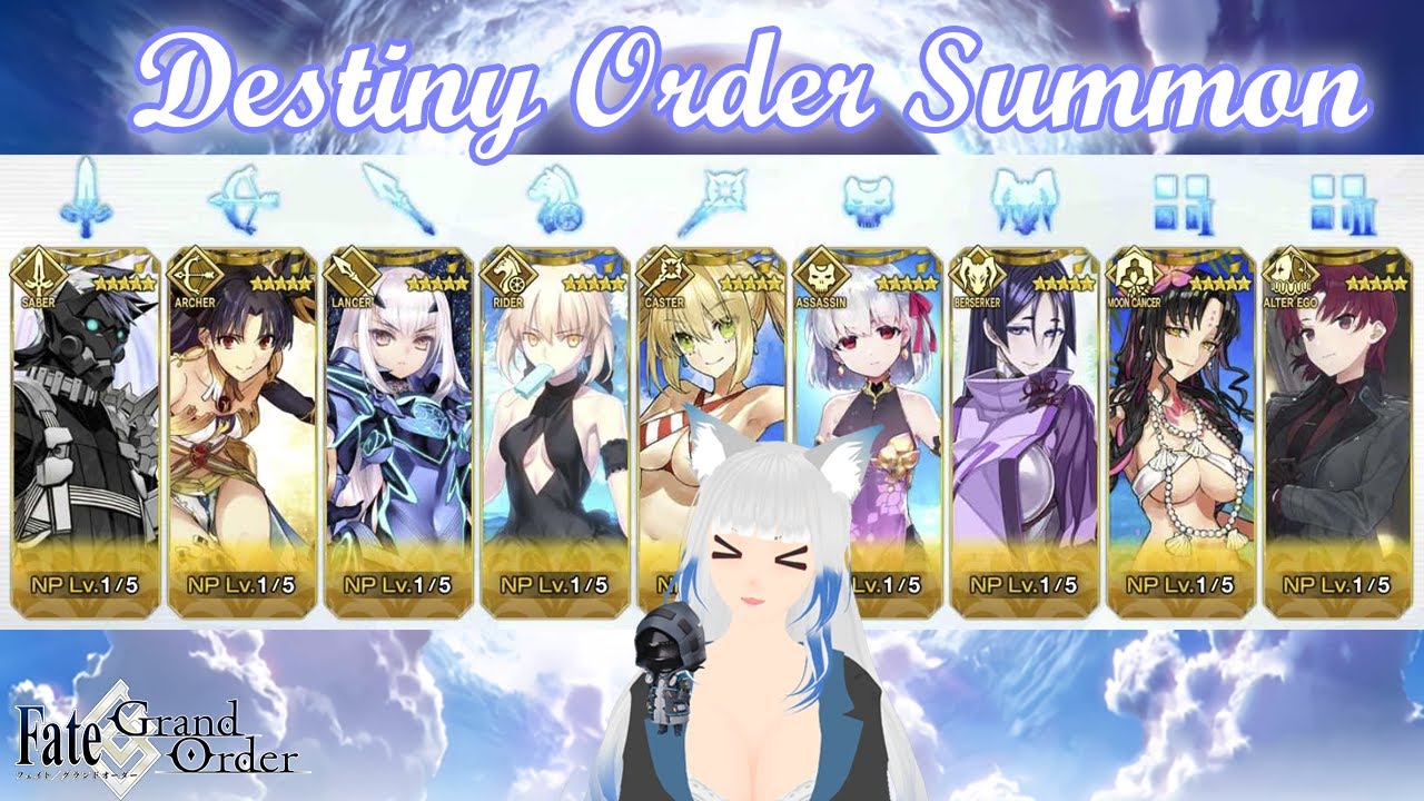 [FGO NA] Destiny Order Summon (7mo Aniversario) - YouTube