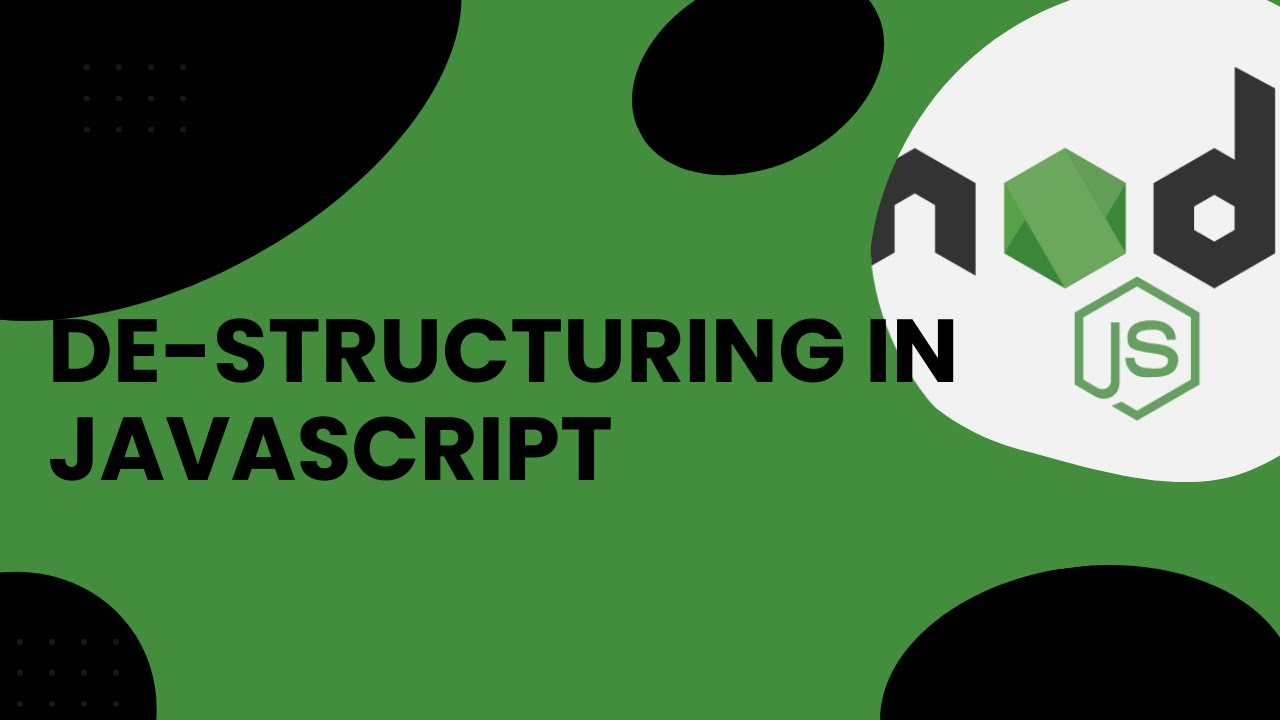 De Structuring In Javascript Array Part 1 Youtube