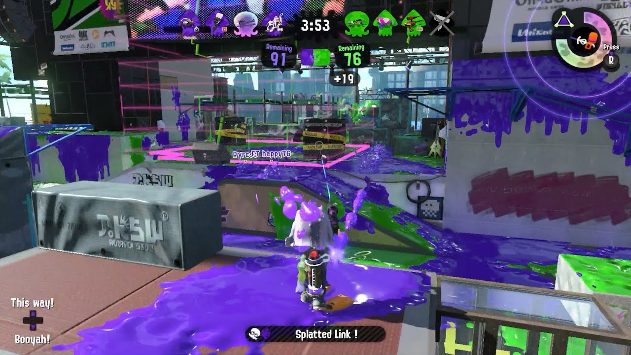 Splatoon 2: Building from the back in Splat Zones [7(2)-2 ...