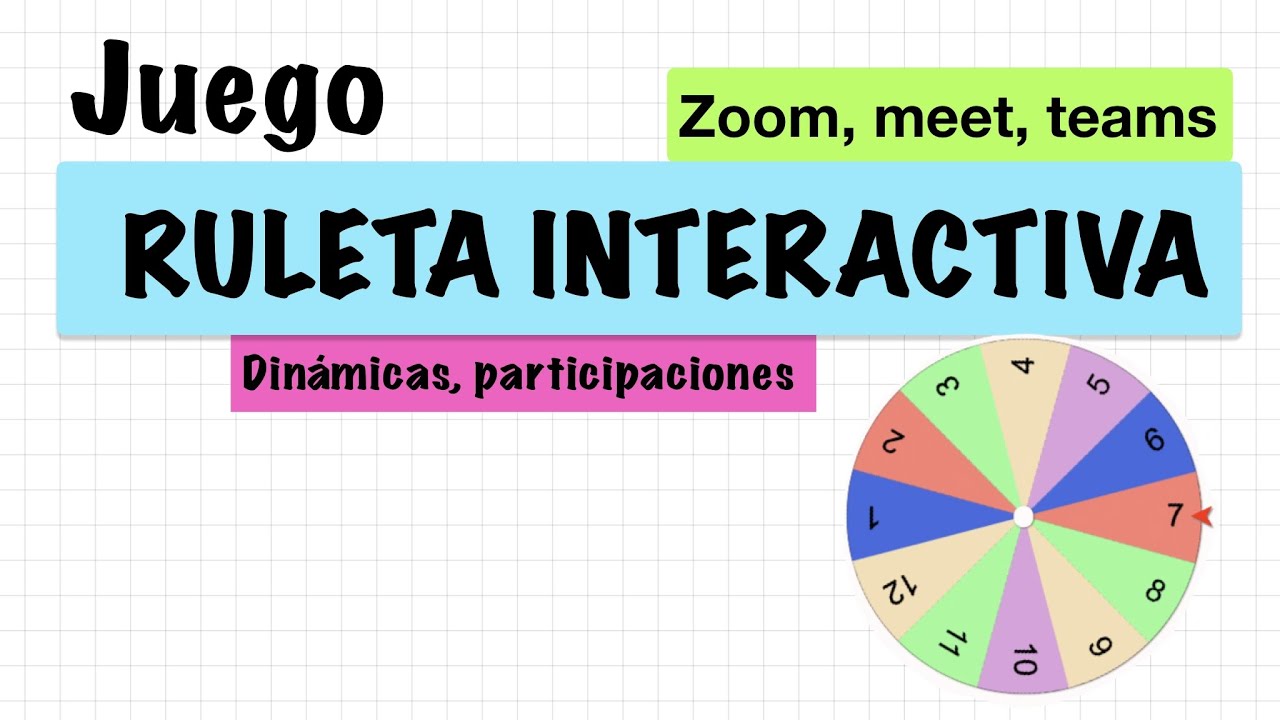 RULETA INTERACTIVA VIRTUAL EDUCATIVA. Ruleta de participación, juego ...
