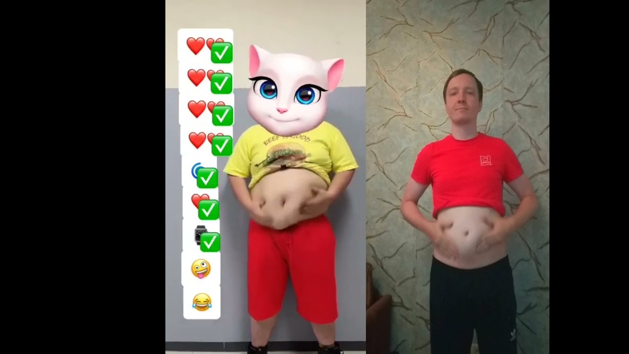 Funniest Talking Tom - Fat Tummy Emoji Dance My Parody - YouTube