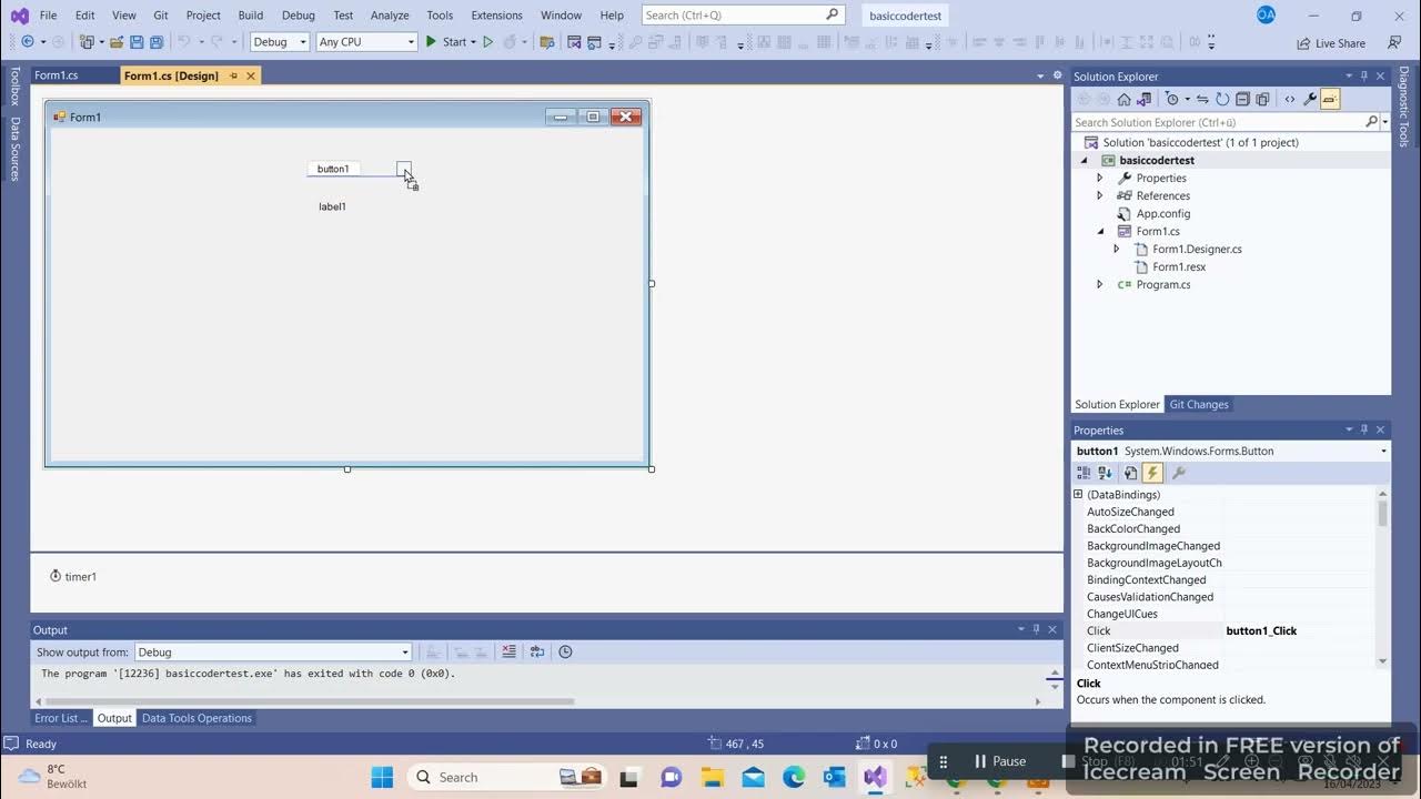 C# Tutorial - Timer control C# Visual Studio .NET (codes in Description ...