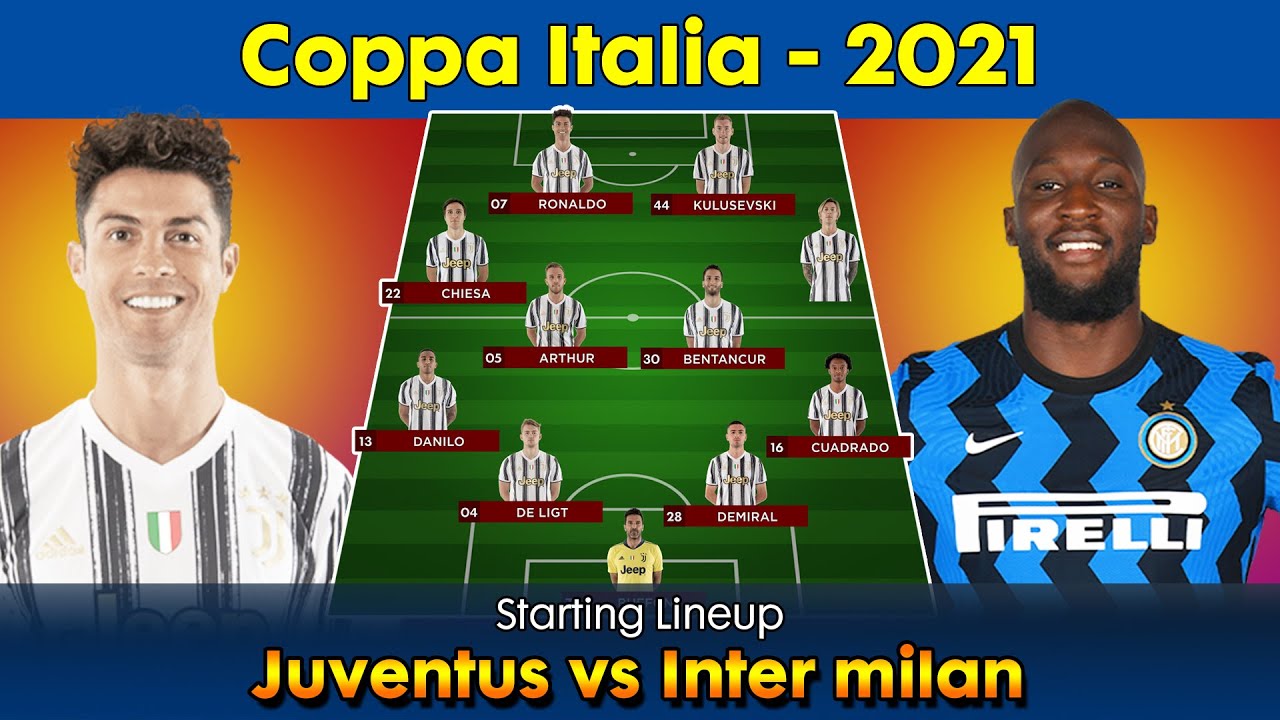 Juventus vs Inter milan Starting Lineup | Juventus Starting XI | Inter ...