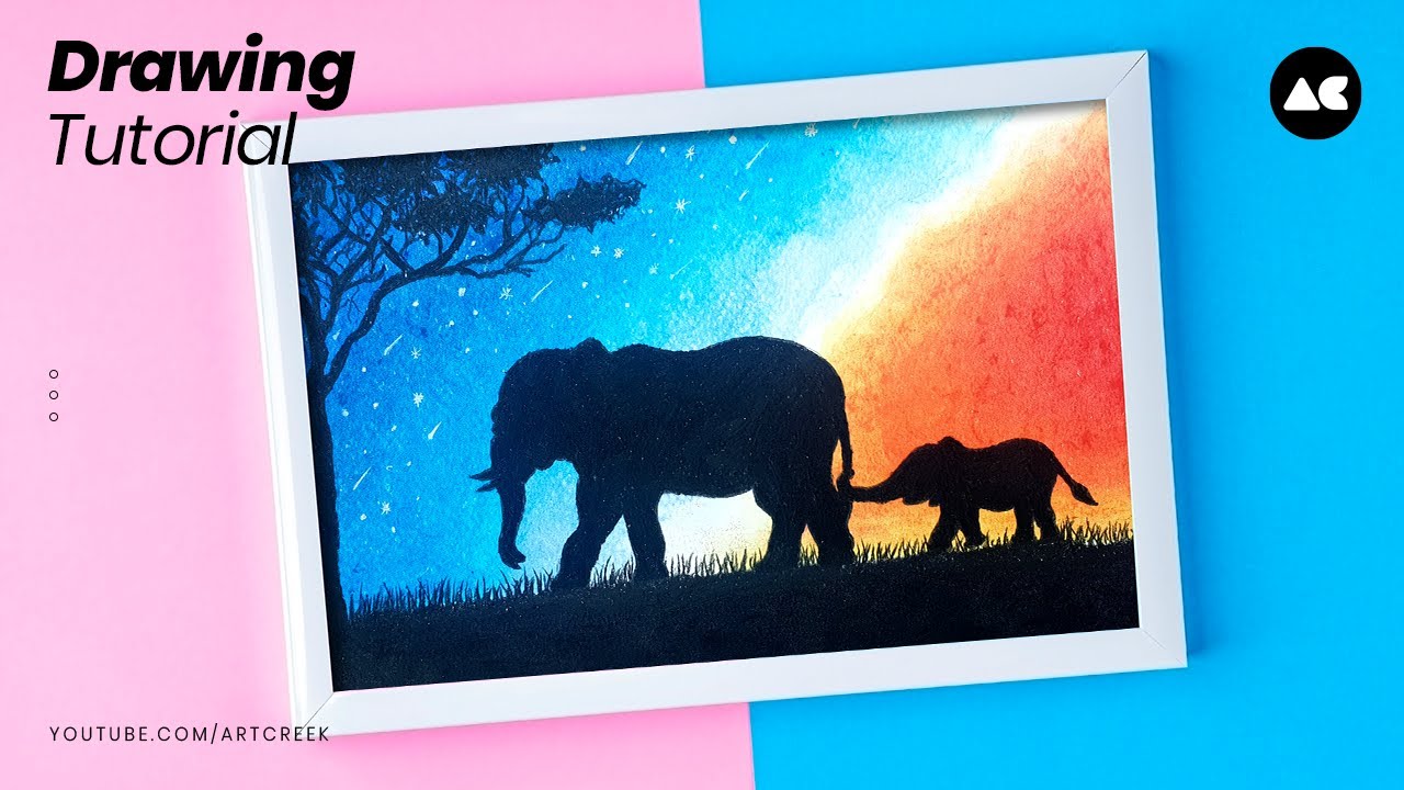 Elephant Art with Oil Pastels: Tips and Techniques | Art Creek - YouTube
