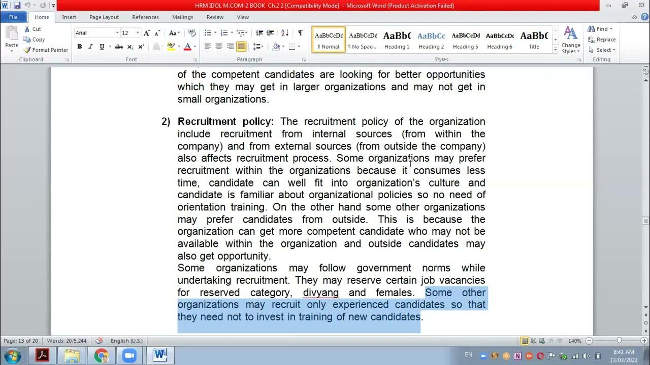 10 - Factors affecting Recruitment - YouTube