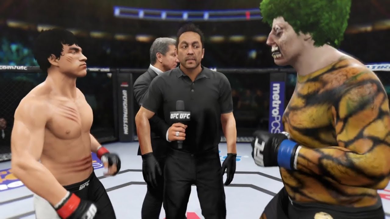 Bruce Lee vs. Pineapple (EA Sports UFC 2) - Epic Battle 💯 🐲 - Dragon ...