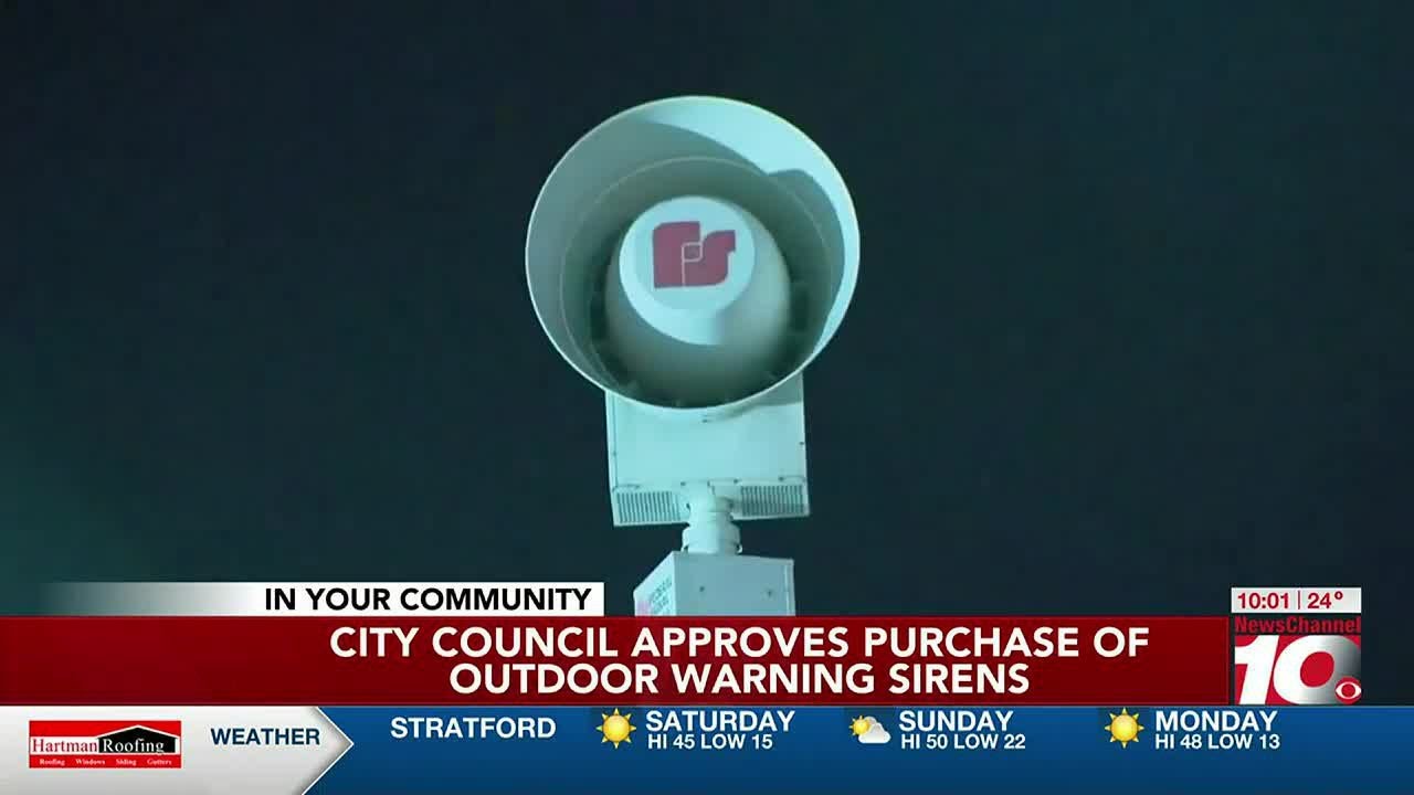 VIDEO: Amarillo City Council approves purchase of 7 new outdoor warning ...