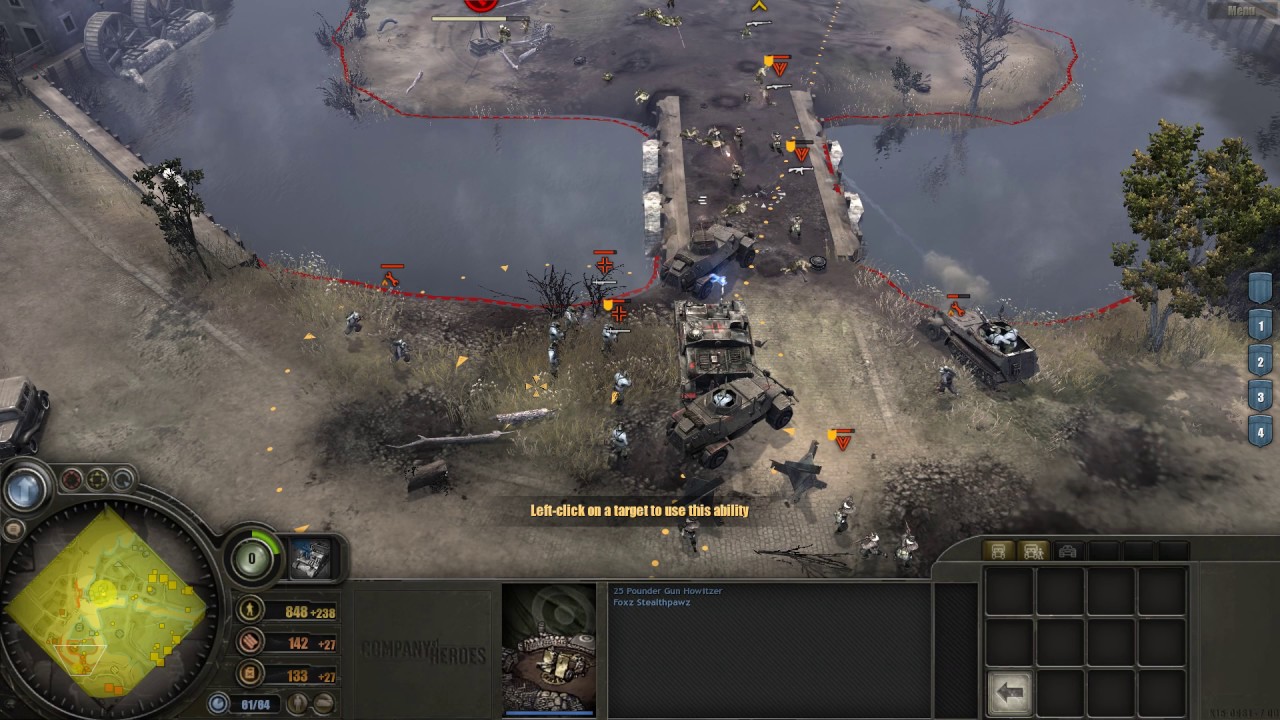 Company of Heroes 1- Artillery 2 - YouTube