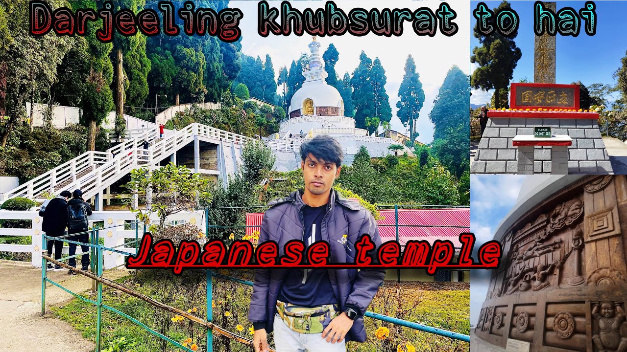 Japanese Temple & Peace Pagoda I Peace Pagoda in Darjeeling vlog - YouTube