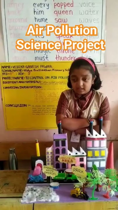 Air Pollution school Science Project| #viralshorts # Short #school ...