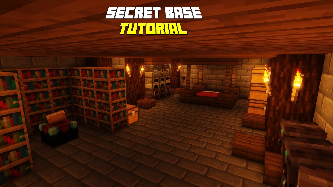Minecraft secret base tutorial - YouTube
