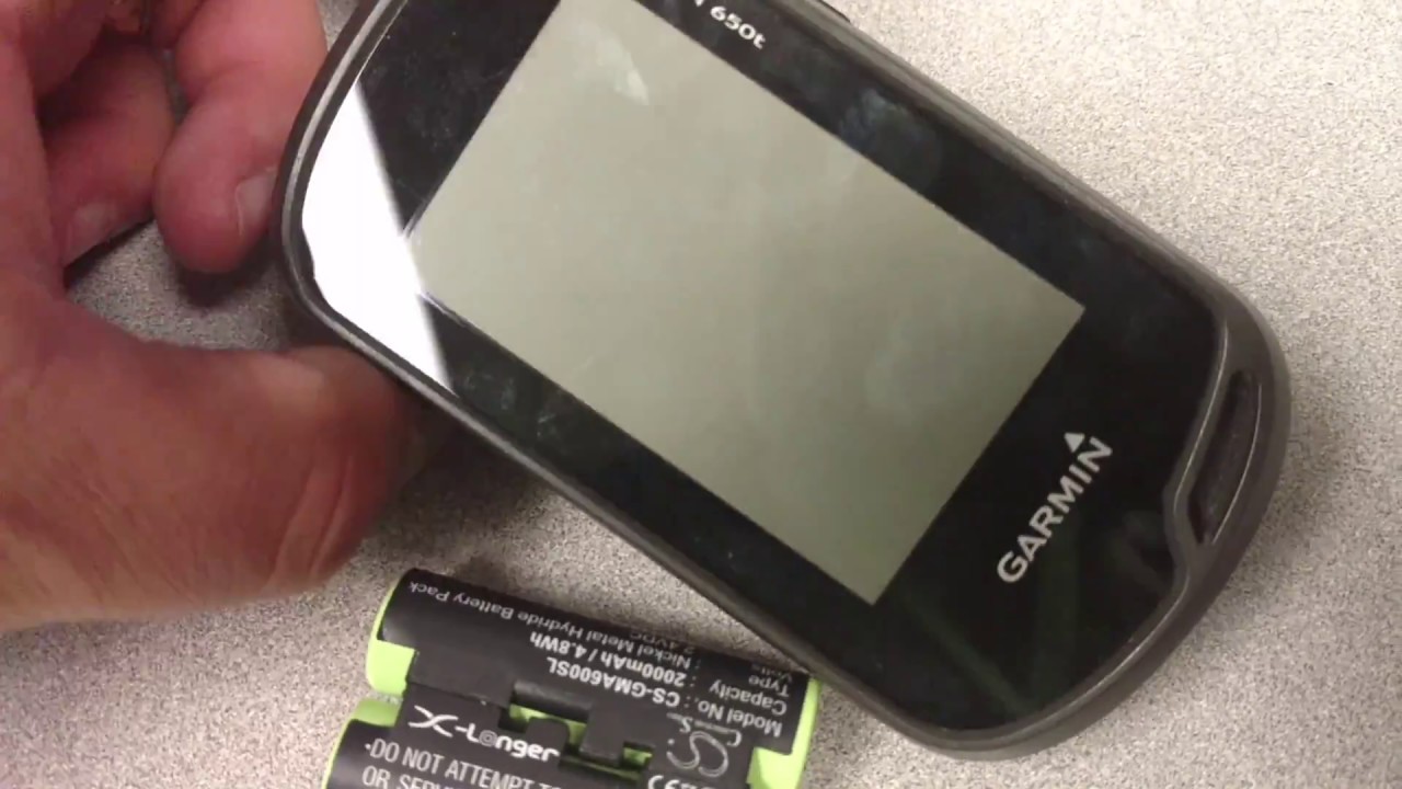 Gear Review: Garmin Oregon Ebay Battery Model CS-GMA600SL - YouTube