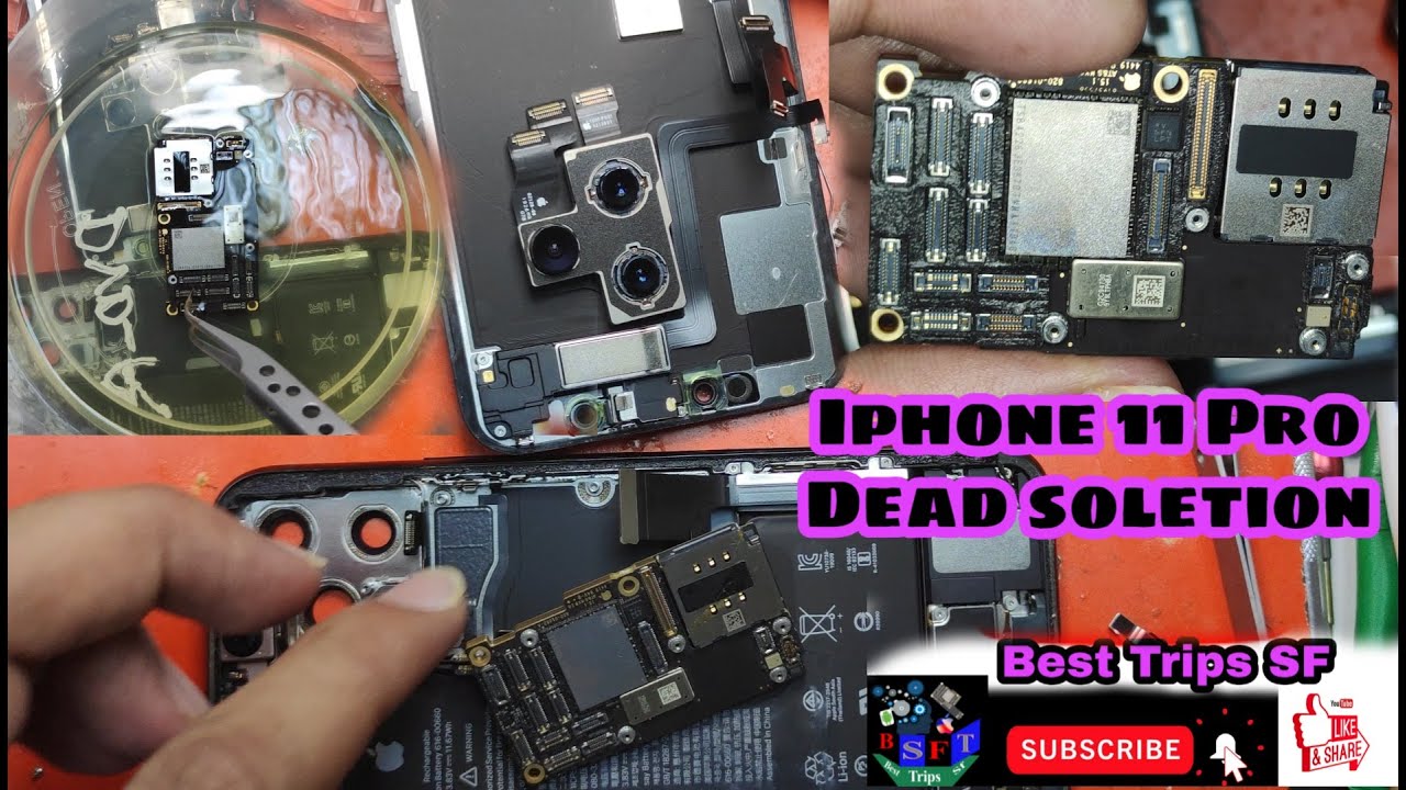 Iphone 11 pro water damage repair - YouTube
