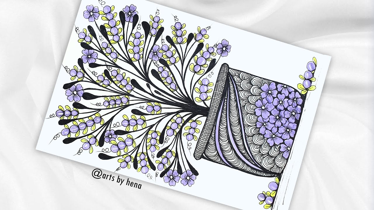Zentangle Tree | Zentangle Art| Zendoodle - YouTube