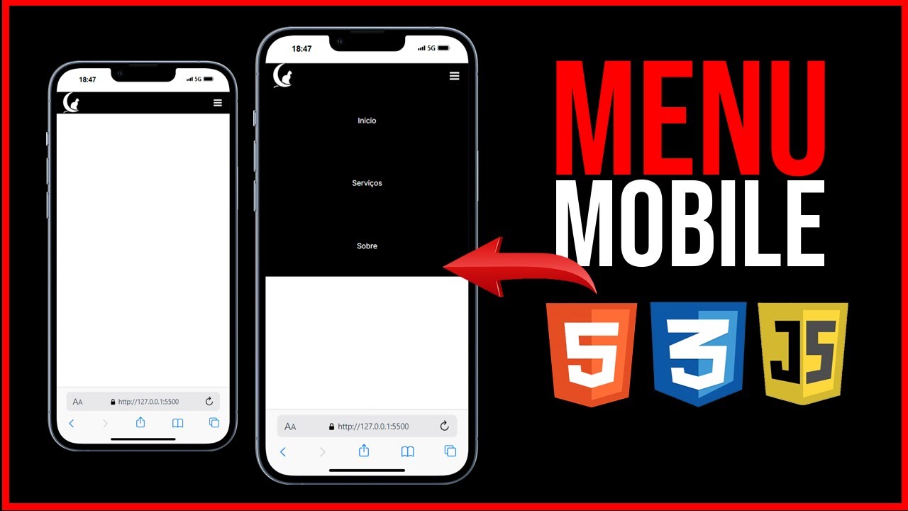 Simples Como Fazer Um Menu Mobile Com Html Css And Javascript Youtube 5423