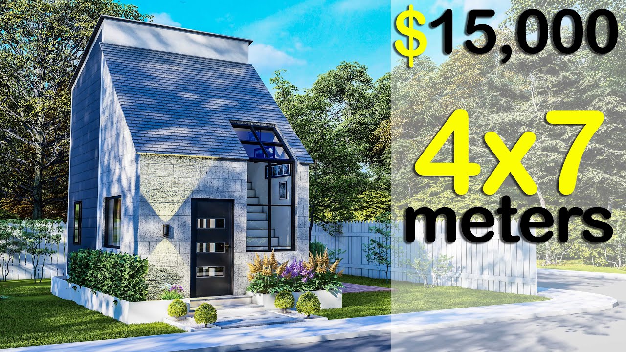 (4x7 Meters) Tiny Loft Design | 1 Bedroom House Tour - YouTube