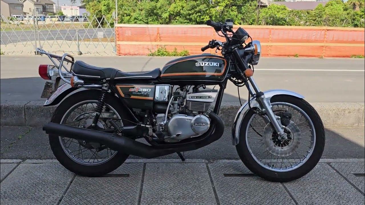 国内物 GT380 最終型 B7 エンジンOH済 スガヤロング付 - YouTube